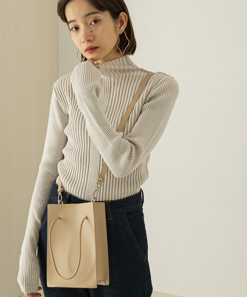 KBF（ケイビーエフ）の「illi ランダムRIB ハイネックニット（ニット/セーター）」 - WEAR