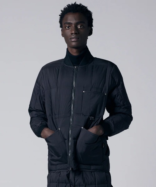 TAION/タイオン/Work W-Zip Hood LibNeck Down Jacket（ダウン