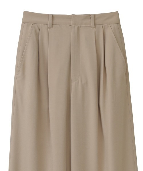 CLANE（クラネ）の「BASIC TUCK PT（スラックス）」 - WEAR