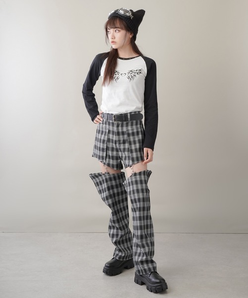 SPINNS（スピンズ）の「ラグランロングスリーブ ピタTシャツ（Tシャツ/カットソー）」 - WEAR