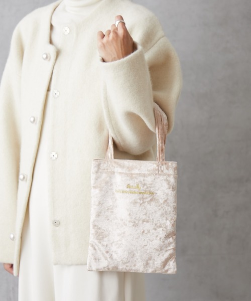 Actually（アクチュアリー）の「ベロアトート Sサイズ（ハンドバッグ）」 - WEAR