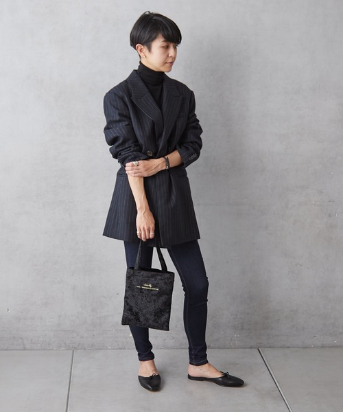 Actually（アクチュアリー）の「ベロアトート Sサイズ（ハンドバッグ）」 - WEAR