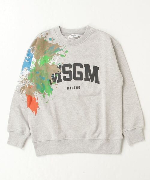 MSGM（エムエスジーエム）の「MSGM(エムエスジーエム)Kids & Junior ブランドロゴデザイン長袖スウェットプルオーバー（スウェット）」 - WEAR
