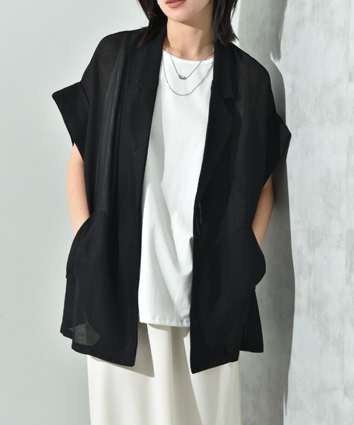 INTERPLANET（インタープラネット）の「カノコメッシュベスト（テーラードジャケット）」 - WEAR