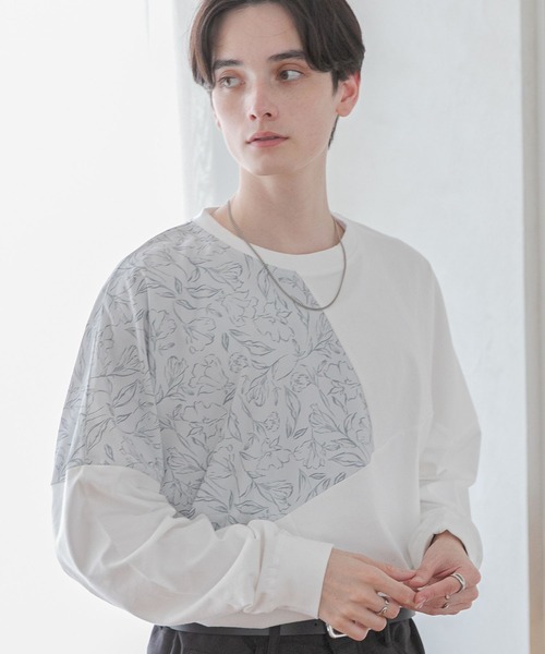 RAGEBLUE（レイジブルー）の「フハク柄キリカエロンT（Tシャツ/カットソー）」 - WEAR