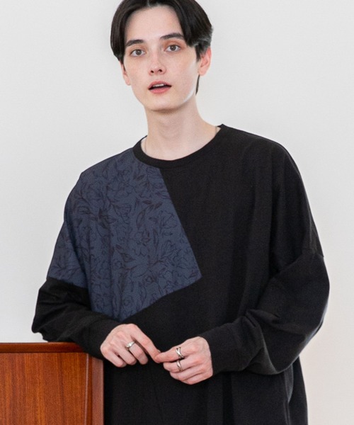 RAGEBLUE（レイジブルー）の「フハク柄キリカエロンT（Tシャツ/カットソー）」 - WEAR