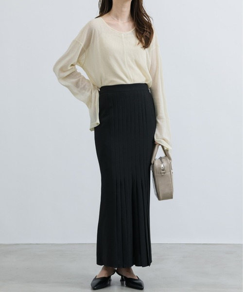 NEUNA（ヌナ）の「【大人レディの透け感。】4WAYシアーロングカットソー（Tシャツ/カットソー）」 - WEAR