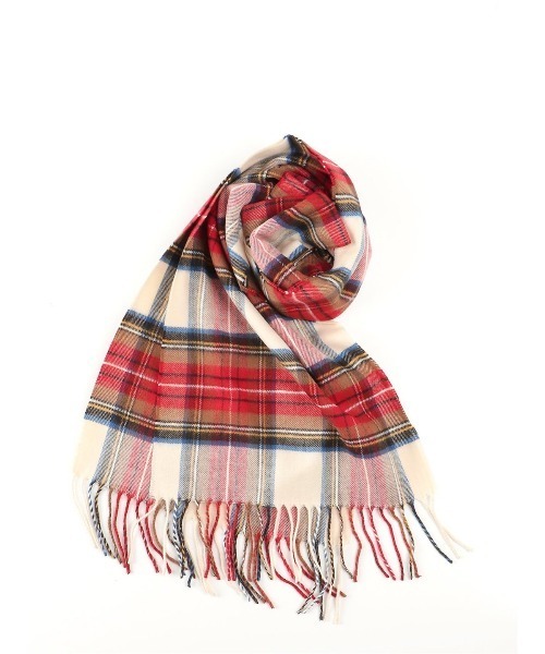 Alexander Julian（アレキサンダージュリアン）の「ヴィ・フラース/V.FRAAS カシミンクマフラー（マフラー）」 - WEAR