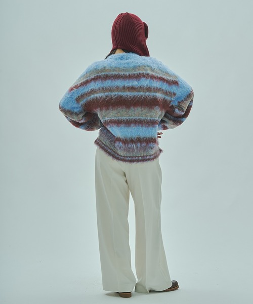 STRIPE KNIT TOP（ニット/セーター）｜ROSE BUD（ローズバッド）の