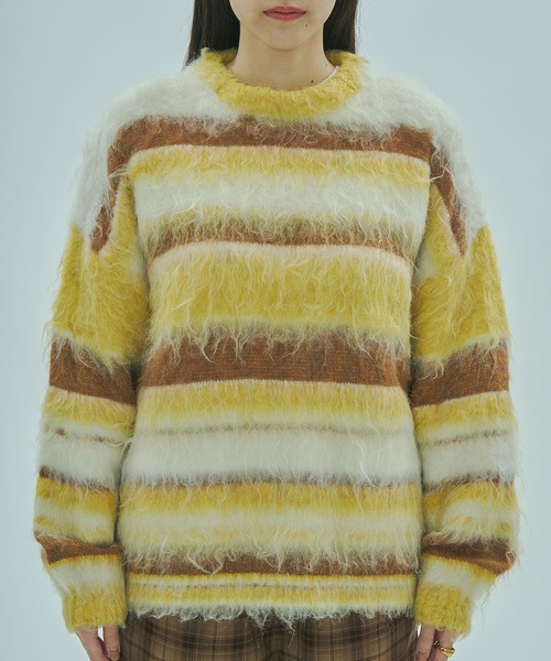 STRIPE KNIT TOP（ニット/セーター）｜ROSE BUD（ローズバッド）の