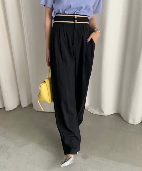 AMERI（アメリ）の「HIGH WAIST STRAIGHT PANTS（その他パンツ）」 - WEAR