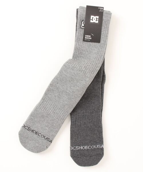 DC SHOES（ディーシーシューズ）の「DC SHOE CO CREW 2PK/DCソックス・靴下（ソックス/靴下）」 - WEAR