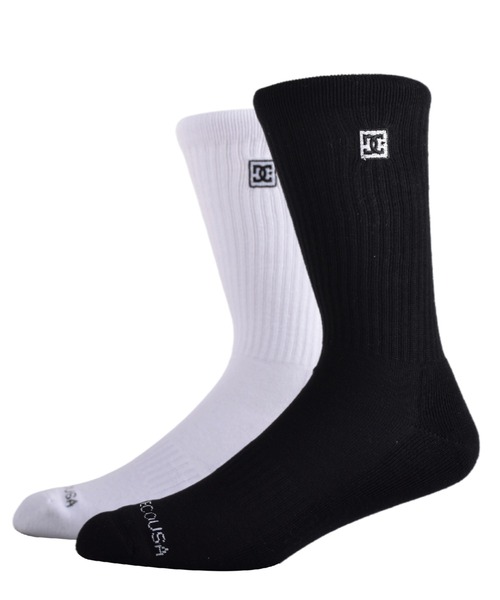 DC SHOES（ディーシーシューズ）の「DC SHOE CO CREW 2PK/DCソックス・靴下（ソックス/靴下）」 - WEAR
