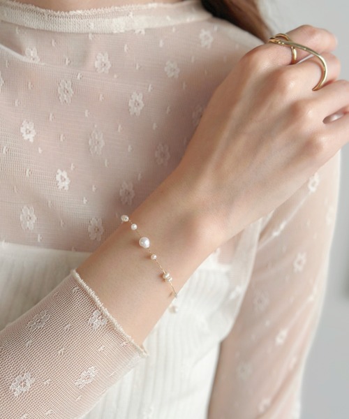 sowang（ソワン）の「ニュアンスパールブレスレット-nuance pearl bracelet-（ブレスレット）」 - WEAR