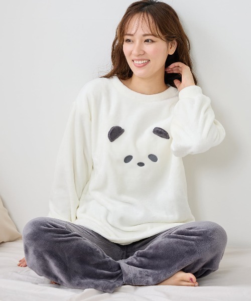 【セール】[まるで毛布！のような暖かさ]フロントアニマルマイクロファイバーパジャマ（ルームウェア/パジャマ）｜tutuanna（チュチュアンナ）のファッション通販 - ZOZOTOWN