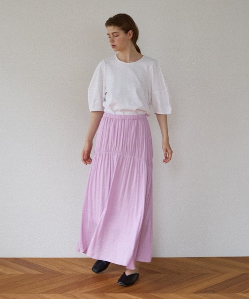 ReNorm（リノーム）の「シャンブレー切替スカート（スカート）」 - WEAR