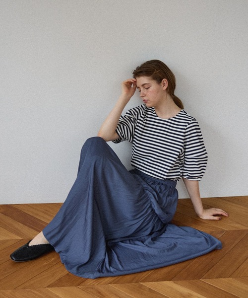 ReNorm（リノーム）の「シャンブレー切替スカート（スカート）」 - WEAR