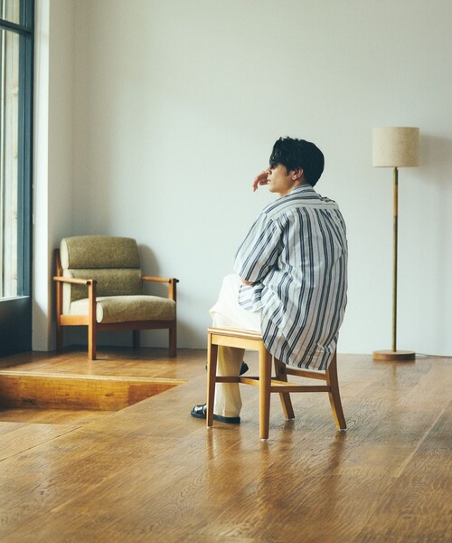 FREAK'S STORE（フリークスストア）の「KONECO/コネーソ 別注 グランパ半袖シャツ/ノーカラー/バンドカラー（シャツ/ブラウス ...