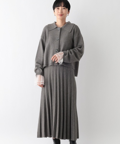 LEPSIM（レプシィム）の「襟カーディガンプリーツスカート《2点セット》 250685（ワンピース）」 - WEAR