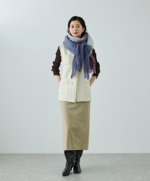 MANTAS EZCARAY(マンタス エスカライ)】 VIEWS MOHAIR STOLE (REF