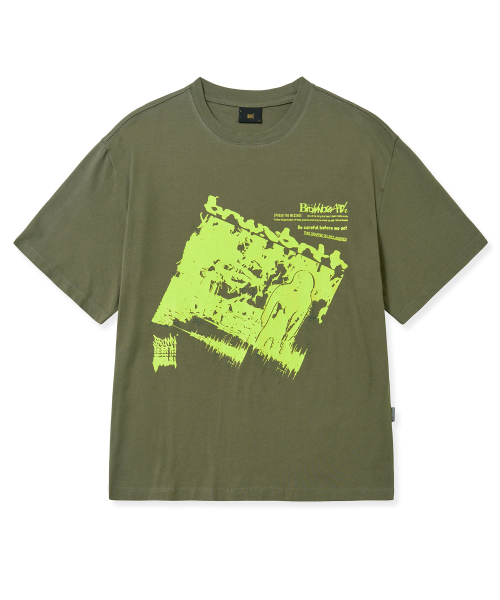 CURSORILY TEE - KHAKI（Tシャツ/カットソー）｜BROWNBREATH（ブラウンブレス）のファッション通販 - ZOZOTOWN
