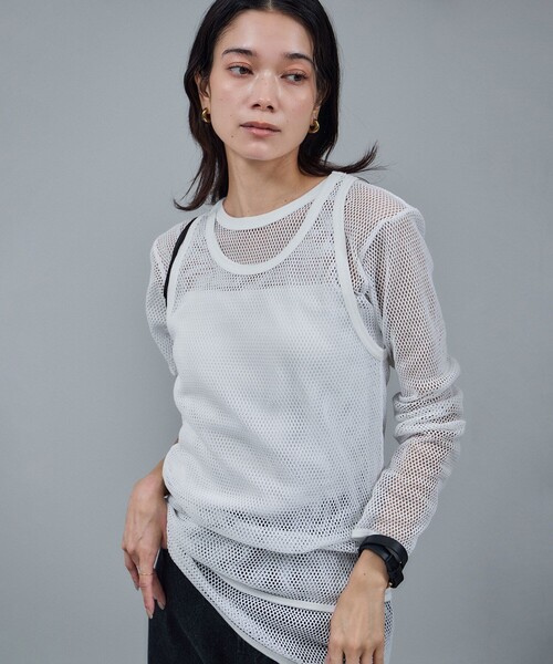 セール】【IRONING（アイロニング）】mesh tank top（タンクトップ