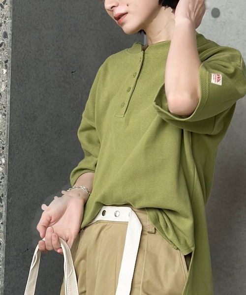 Java（ジャバ）の「《JaVaジャバ コラボ》綿100％ヘビーウェイト鹿の子スタンドネックTee（Tシャツ/カットソー）」 - WEAR