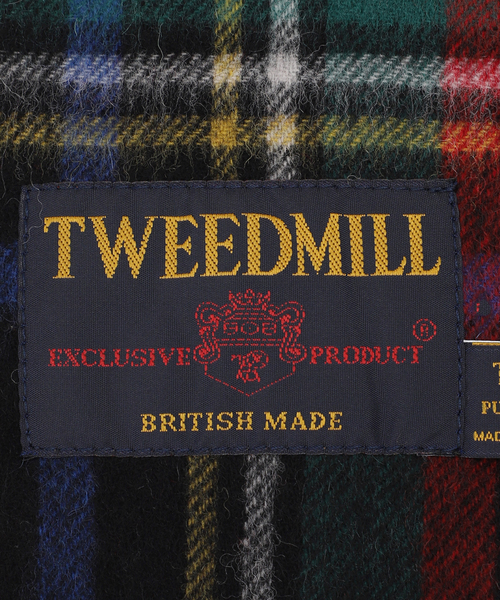 417 EDIFICE（フォーワンセブンエディフィス）の「【TWEEDMILL / ツイードミル】 Lamds Wool チェックマフラー ...