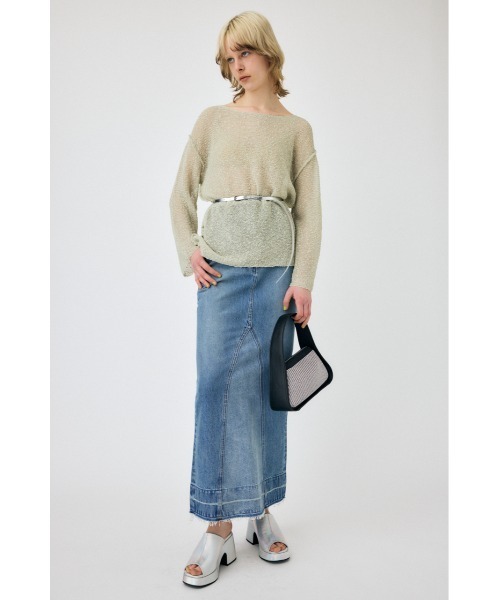MOUSSY（マウジー）の「NEP YARN LOOSE OVER ニット（ニット/セーター）」 - WEAR