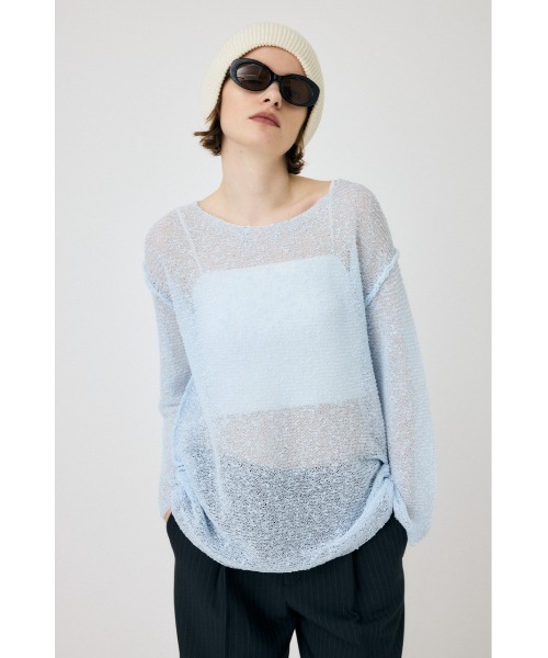 MOUSSY（マウジー）の「NEP YARN LOOSE OVER ニット（ニット/セーター）」 - WEAR