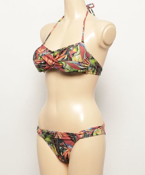 Defilious（デフィリアス）の「Defilious |ヴィンテージリーフ柄バンドゥビキニ 水着【9Mサイズ】（水着）」 - WEAR