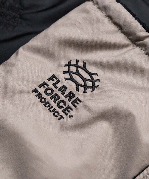 ARCHIVER（アーカイバ）の「【W】【FLARE FORCE PRODUCT】taffeta×boa bulky neck warmer（ネックウォーマー/スヌード）」 - WEAR