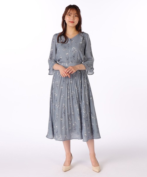 LAISSE PASSE（レッセパッセ）の「コスモスプリントプリーツスカート（スカート）」 - WEAR