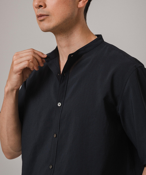 EDIFICE（エディフィス）の「EVALET ストレッチ バンドカラーシャツ（シャツ/ブラウス）」 - WEAR