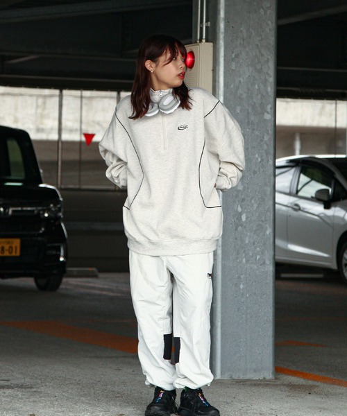 KANGOL（カンゴール）の「【別注】ZIP FIVE×KANGOL パイピング バルーンシルエット ハーフジップ スウェット（スウェット）」 - WEAR