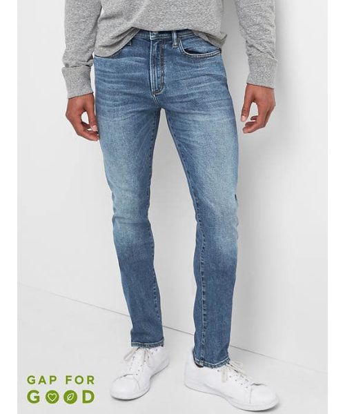 GAP（ギャップ）の「ストレートフィットジーンズ（ストレッチ）（デニムパンツ）」 - WEAR