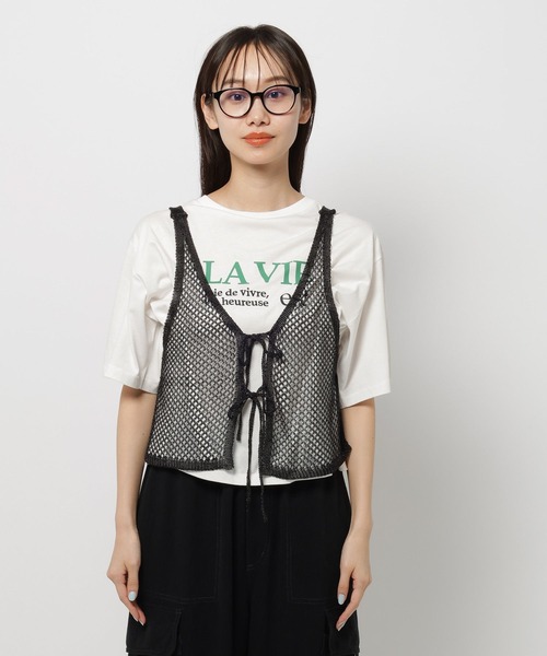 niko and...（ニコアンド）の「キラキラメッシュキャミソール（キャミソール）」 - WEAR