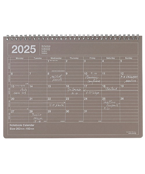 MARK'S（マークス）の「マークス 手帳 2025 スケジュール帳 2025年1月始まり 月間ブロック B5変型 ノートブックカレンダー・M（手帳/メモ帳）」 - WEAR