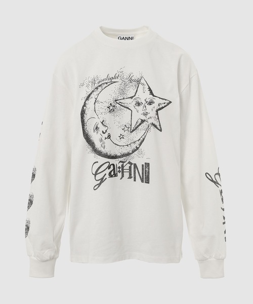 Future Heavy Jersey Moon Long Sleeve T-shirt（Tシャツ/カットソー）｜GANNI（ガニー）のファッション通販 - ZOZOTOWN