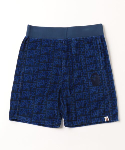 A BATHING APE（アベイシングエイプ）の「BAPE LOGO MONOGRAM VELOUR SHORTS M（その他パンツ ...