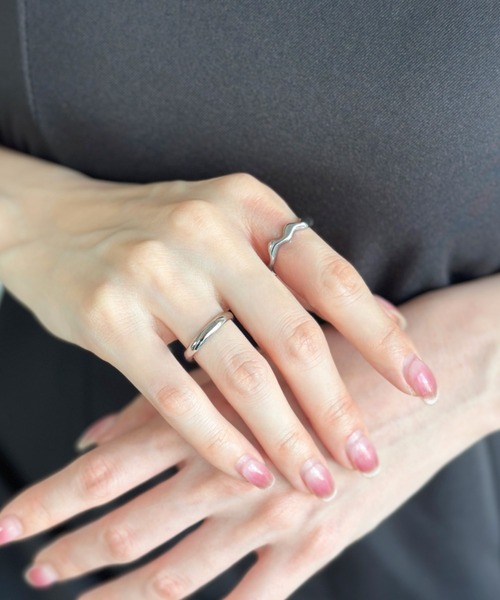 sowang（ソワン）の「【2SET】ニュアンスメタルリング/ステンレス-2set nuance metal ring/stainless-（リング）」 - WEAR