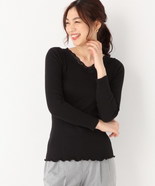 GLOBAL WORK（グローバルワーク）の「BEAUTEEシームレスV長袖/863723（Tシャツ/カットソー）」 - WEAR