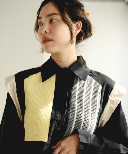 SANSeLF（サンセルフ）の「【SANSeLF】docking shirt knit sanw21a065（シャツ/ブラウス）」 - WEAR