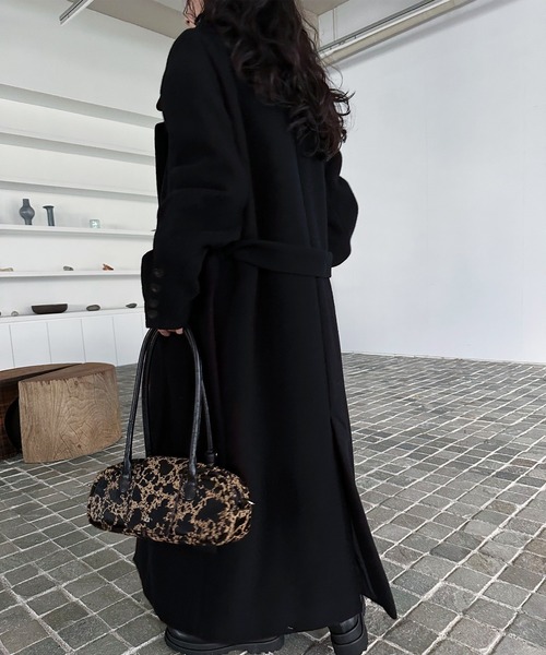 セール】WIDE SHOULDER WOOL CHESTER COAT（チェスターコート）｜Ameri