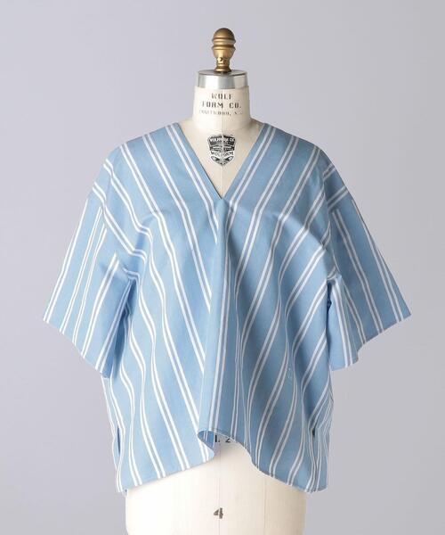 UNITED ARROWS（ユナイテッドアローズ）の「〈 BLAMINK（ブラミンク）〉 R C/LI STRP VN SSL（シャツ/ブラウス）」 - WEAR