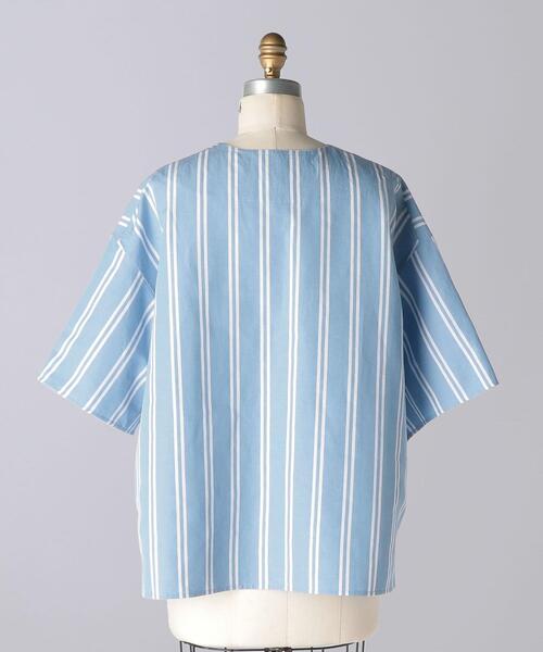 UNITED ARROWS（ユナイテッドアローズ）の「〈 BLAMINK（ブラミンク）〉 R C/LI STRP VN SSL（シャツ/ブラウス）」 - WEAR