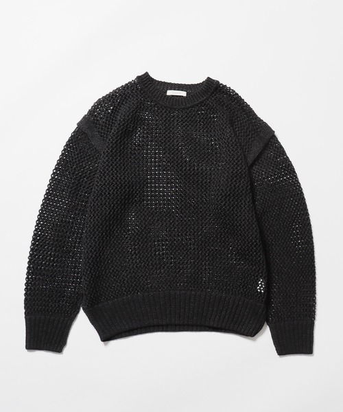 ESLOW（エスロー）の「ESLOW/エスロー MESH SWEATR メッシュセーター（ニット/セーター）」 - WEAR