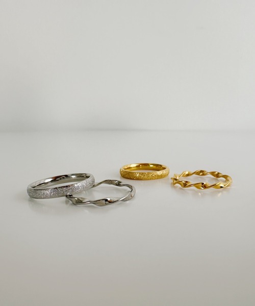 sowang（ソワン）の「【2SET】グリッターリング/ステンレス-2set glitter ring-（リング）」 - WEAR