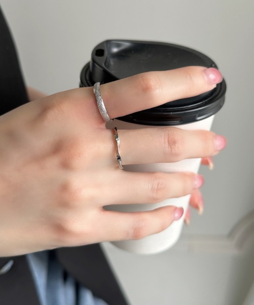 sowang（ソワン）の「【2SET】グリッターリング/ステンレス-2set glitter ring-（リング）」 - WEAR