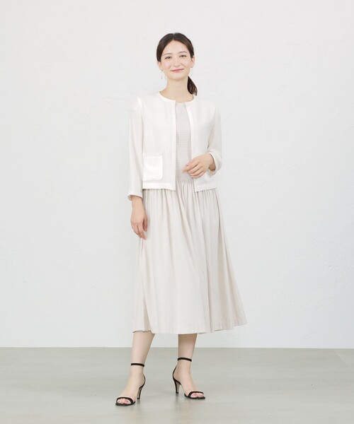 【セール】カラミノーカラージャケット（ノーカラージャケット）｜AMACA（アマカ）のファッション通販 - ZOZOTOWN